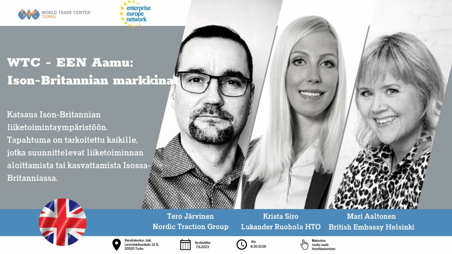 WTC & EEN Aamu: Ison-Britannian markkinat - WTC Turku